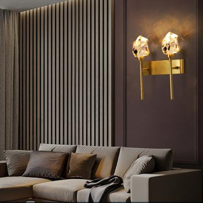 China LED Crystal Wall Light All Copper Nordic for Bedroom Living Room gold wall sconce(WH-OR-100) for sale