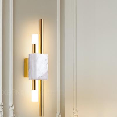 China Marble Wall Lamp Modern Led Wall Lamps For Living Room Bedroom Loft Decor Home Bedside Wall Light (WH-OR-103) for sale