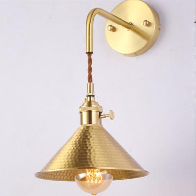 China American minimalist bedside bedside restaurant bar brass sconce （WH-OR-131) for sale