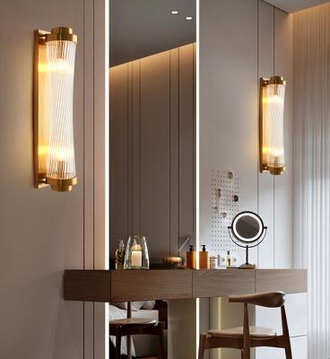 China Modern Black Crystal Wall Light LED Bathroom Lamp Bedside Wall Sconce Lamp (WH-OR-151) for sale