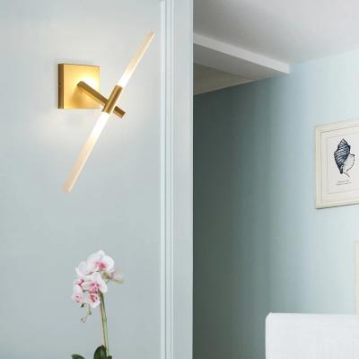 China Wall mount light Gold Coffee Black Bedside Sconces Aisle TV Background Lamp Rotatable Wall Light（WH-OR-164） for sale