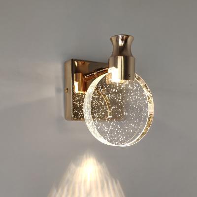 China Modern Crystal Led Wall Lamp Simple creative bedroom crystal wall lamp (WH-OR-176） for sale