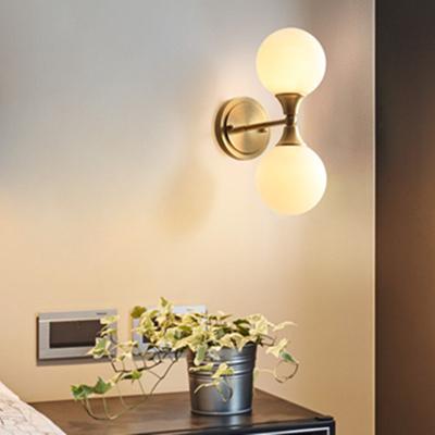 China Nordic Glass Bubble Lamp Bedside Astoria 2 Light Wall Sconce (WH-OR-186) for sale