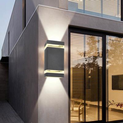 China Black Led Indoor Outdoor Lighting, LED Sconce Up and Down Wall Wash Lights Gu10 2*5W Porch Light(WH-HR-07) for sale
