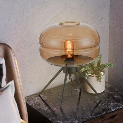 China Nordic Led Table Lamp Modern Simple Glass Table Lamps For Living Room Bedroom Study Desk Light(WH-MTB-17) for sale