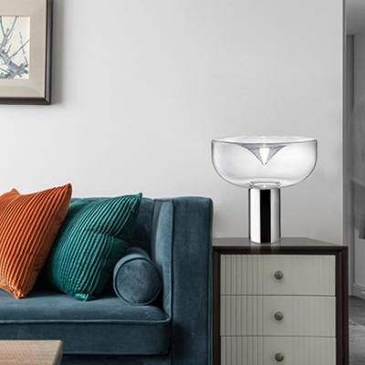 China Modern Funnel Table Lamp Iron Glass Table Lamps For Living Room Bedroom Lamp(WH-MTB-18) for sale