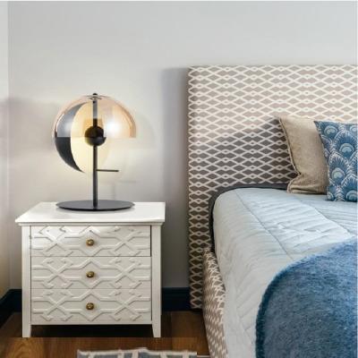 China Bedside LED Table Lamps Nordic Postmodern Glass Table Light(WH-MTB-24) for sale