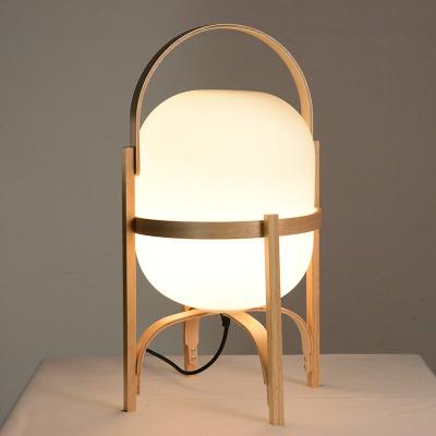China Wood Table Lamp Japanese Creative Glass Table Lamps For Living Room japanese desk lamp(WH-MTB-29) for sale