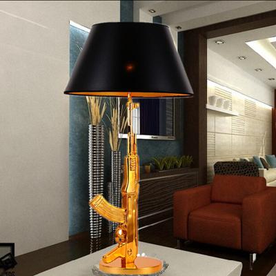 China Modern Electroplated Table Lamp AK47 Gun Design Desk Decor designer table lamp(WH-MTB-43) for sale