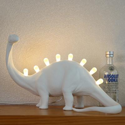 China SELETTI JURASSIC Table Lamps for Bedroom Resin Bronto T-Rex animal table lamp(WH-MTB-67) for sale