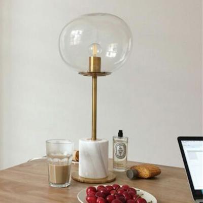 China Nordic Marble Table Lamp Modern Glass Table Lamp For Living Room Bedroom(WH-MTB-96) for sale