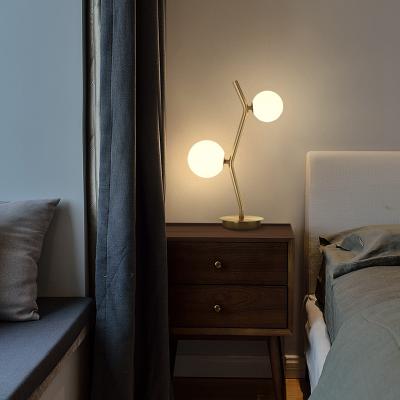 China Golden Table Lamp Bedroom Living Room Studio Brass table lamp(WH-MTB-106) for sale