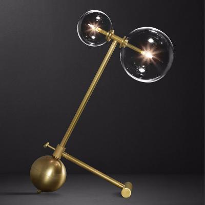 China Modern Table Lamps Luxury Creative Living Room Glass Ball Nordic side table lamp(WH-MTB-108) for sale