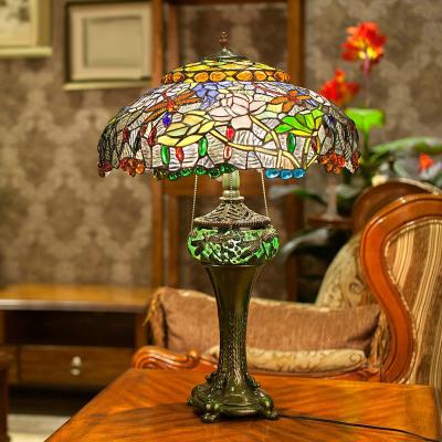 China Art Deco Stained Glass Dragonfly Restaurent Design Large Luxury tiffany style lamp(WH-TTB-04) for sale