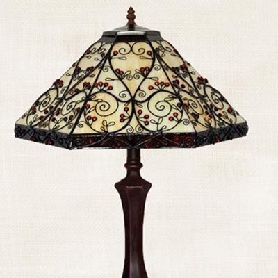 China Tiffany American retro living room table lamp luxury home tiffany table lamp(WH-TTB-09) for sale