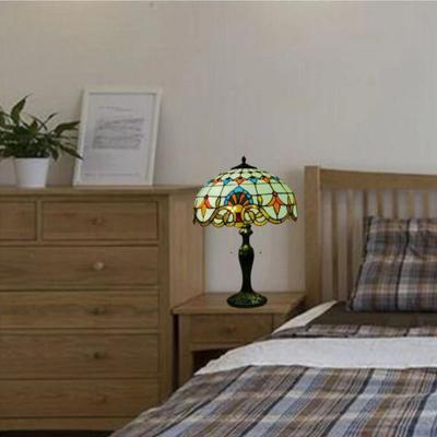 China 30cm Tiffany Lamp Bedroom Living Room Study Personality Retro Bedside Lighting(WH-TTB-30) for sale