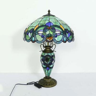 China 40cm Tiffany Mother Table Lamp American Vintage Art Deco Table Light(WH-TTB-39) for sale