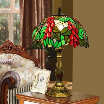 China Tiffany Table Lamp 30cm Grape Lampshape E27 Bedroom Bedside Lamp(WH-TTB-41) for sale