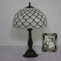 China 30CM Table Lamp Resin Base Leaves Lampshade Bedroom retro table lamp(WH-TTB-64) for sale