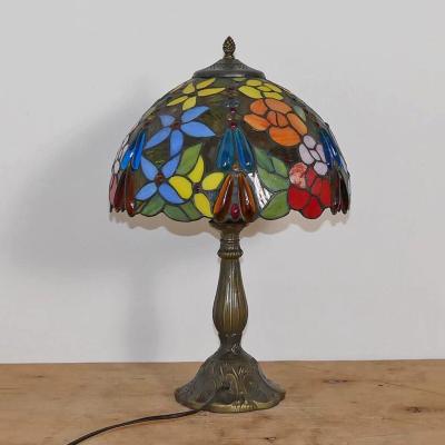 China Tiffany Table Lamp 30cm Flower Lampshape E27 Bedroom Bedside Lighting mosaic lamp(WH-TTB-70) for sale