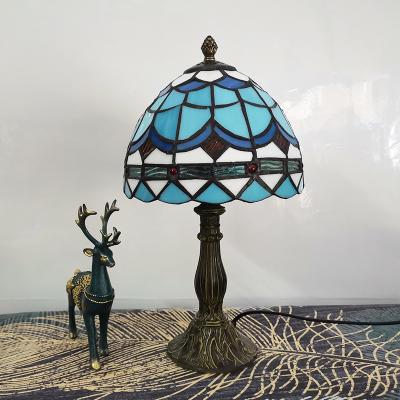 China 20CM Tiffany Table Lamp Alloy Base Bedroom mosaic lamp(WH-TTB-71) for sale
