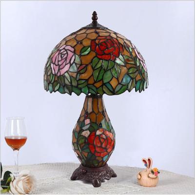 China 30cm Tiffany Table Lamp E27 European Creative Retro Study Table Lamp(WH-TTB-82) for sale