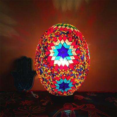 China Vintage Lucky Egg Turkish Mosaic LED Children's Night table lamp(WH-VTB-07) for sale