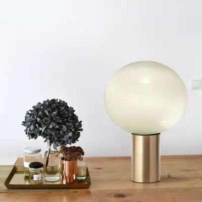 China Nordic Modern Glass Ball Metal Matte Laguna Table Lamp(WH-MTB-199) for sale