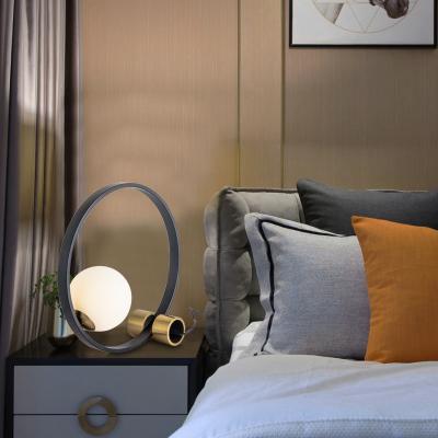 China Nordic post modern simple creative glass ball hardware Zena Table Lamp(WH-MTB-207) for sale