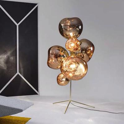 China Postmodern Creative Melt floor lamps Acrylic LED lamp Lava Irregular Standing tripod lamp(WH-MFL-30) for sale