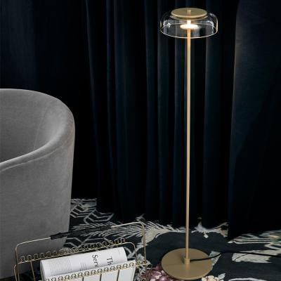 China Postmodern LED living room standing luminaires glass lights bedside minimalist lamp(WH-MFL-42) for sale