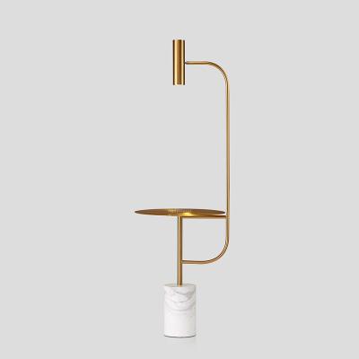 China Modern Mable Floor Lamp LED Metal Shade Floor Lights For Home Decor Living Room marble lamp(WH-MFL-62) for sale