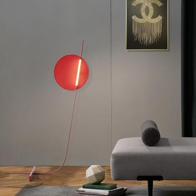 China Nordic red LED Floor Lamp Living Modern Minimalist Room Home Creative Decor Standing Lamp(WH-MFL-105) for sale