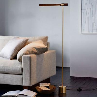 China Nordic Minimalist Wood Grain Cylindrical Floor Lamp Post-Modern Light(WH-MFL-121) for sale