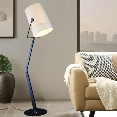 China Nordic Modern Simple Hardware Cloth LED Floor Lamp tall standing floor lamp(WH-MFL-123) for sale