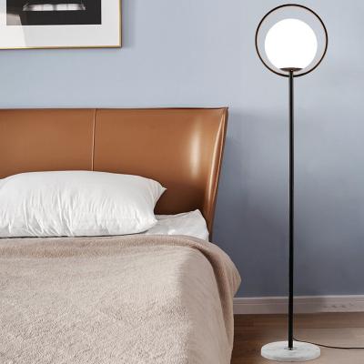 China Postmodern glass ball LED floor lamp art living room bedside bedroom nordic led floor lamp(WH-MFL-127) for sale