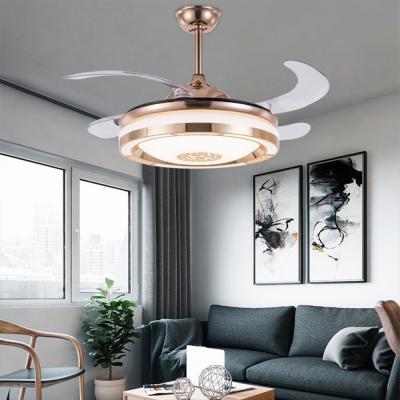 China Invisible led ceiling fan light smat support ceiling fan with light(WH-VLL-02) for sale
