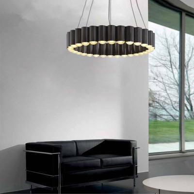 China Postmodern Luxury LED Chandelier Round Water Pipe ndustrial Carousel LED Chandelier(WH-MI-104) for sale