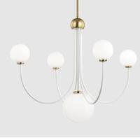 China Nordic medieval elbow chandeliers lights bedroom living room White LED Chandelier（WH-MI-105) for sale