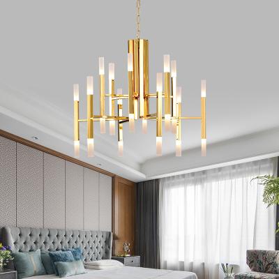 China Nordic Postmodern LED Art Villa Chandelier Living Room Lobby Restaurant kitchen  lighting  LED Chandelier(WH-MI-117) for sale