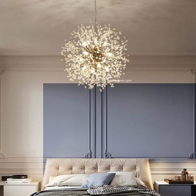 China Modern Crystal Dandelion Chandelier Lighting Pendant Lamp Chiffon Chandelier(WH-MI-153) for sale