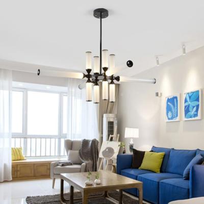 China Modern Glass Tube Suspension lamp Living room Dining room scandinavian Castle Chandelier(WH-MI-160) for sale