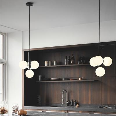 China E27 Modern Nordic Simple Chandelier Creative Glass Ball Designer Miira Chandelier(WH-MI-164) for sale