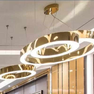 China Customized LED chandelier light OEM ODM ring drop lamp circle Chandelier Mahlu Chandelier(WH-MI-170) for sale