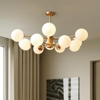 China Glass Bubbles molecular chandelier copper living room lamp home restaurant Karrington Chandelier(WH-MI-184) for sale
