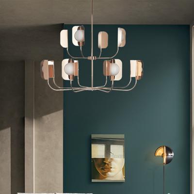 China Modern led glass ball nordic light monkey lamp hanglampen lumiere kitchen LEAF Chandelier(WH-MI-206) for sale