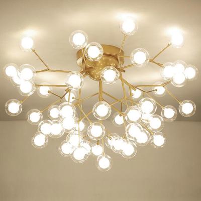 China Modern LED Ceiling Chandeliers Black Gold Tree branch Surface Mount Kids Lamps（WH-MI-211) for sale