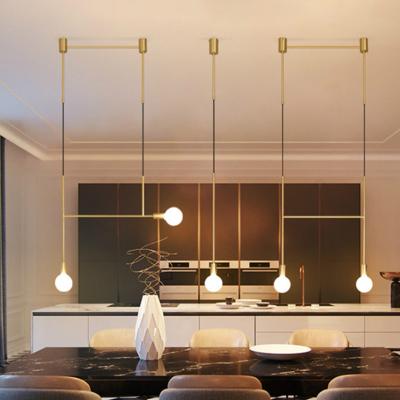China Tube Long Chandelier Lighting Kitchen Bar Dining room minimalist chandelier(WH-MI-217) for sale