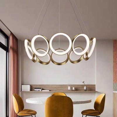 China Oros LED Chandelier luxury design chandelier rings living room decoration led ceiling chandelier(WH-MI-219) for sale