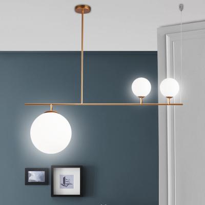 China Nordic glass chandelier Modern molecule light gold luxury Ball Light(WH-MI-270) for sale
